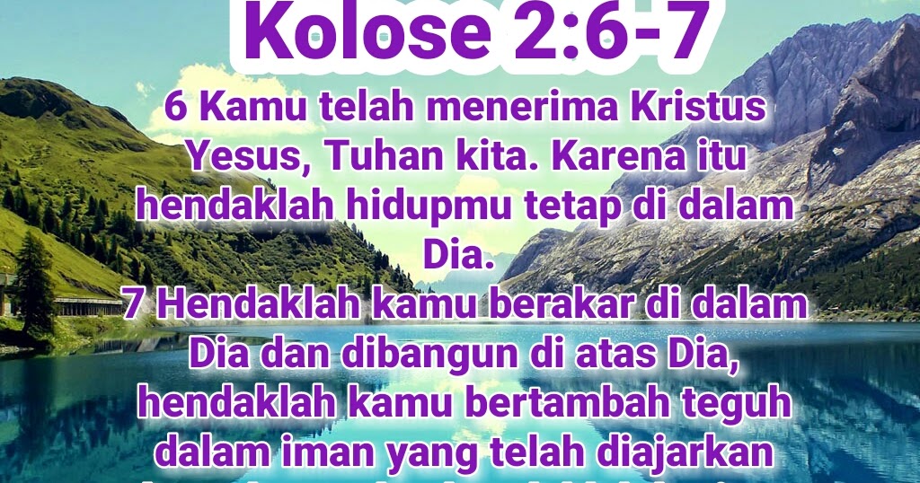 RENUNGAN BACK TO BIBLE: MENGHADIRKAN KEHIDUPAN TUHAN YESUS