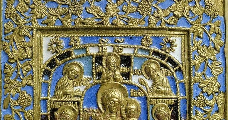 An Old Believer Copper Cast Icon