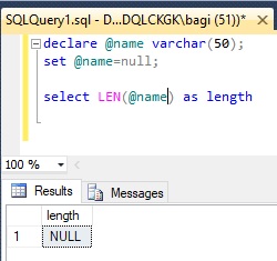 Microsoft Business Intelligence: LEN () function in sql server