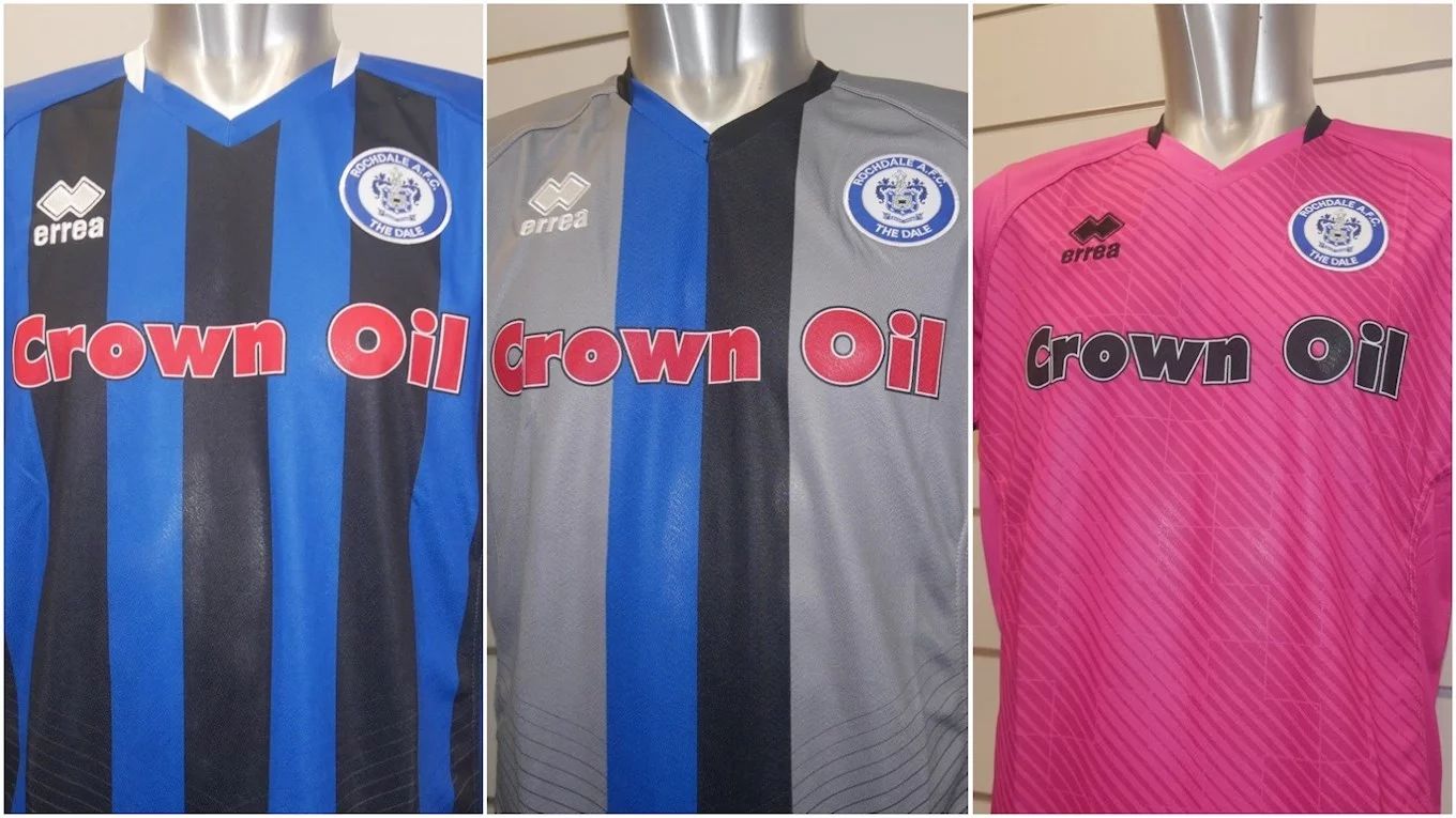 Rochdale 2019-20 Home, Away and Third Kits Released - Footy Headlines