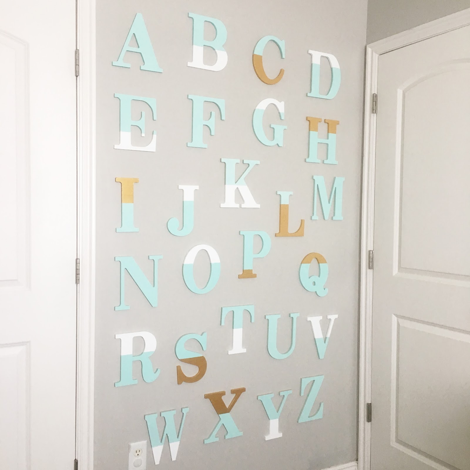 DIY Kid Room Alphabet Wall | Miss Audrey Sue