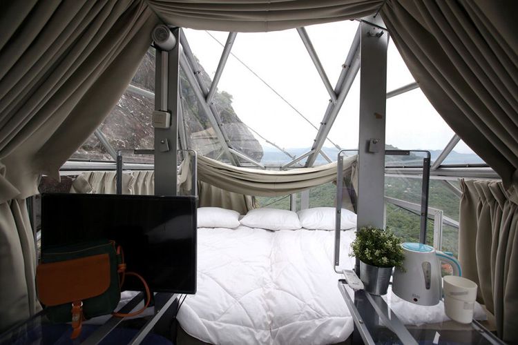 The World's Highest Hanging Hotel is in Purwakarta