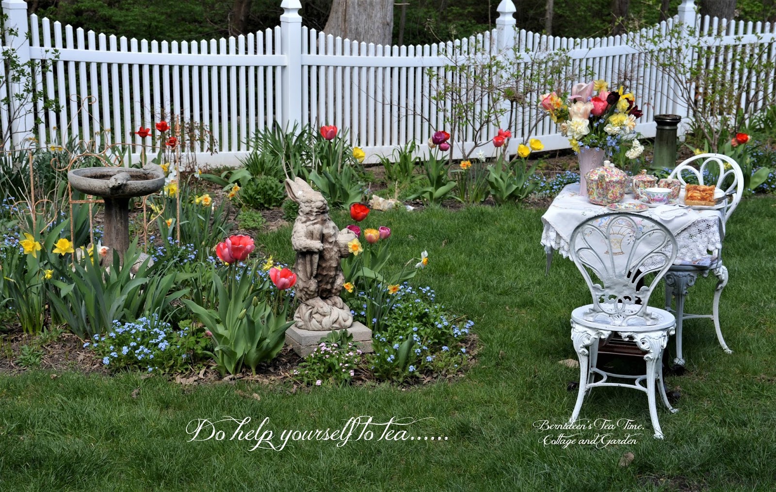 Bernideen's Tea Time, Cottage and Garden: FIRST TEA IN THE GARDEN FOR 2020