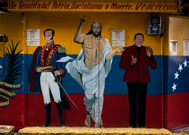 BLOG DO ALUIZIO AMORIM: MURAL EM CARACAS REÚNE IMAGENS DE BOLÍVAR ...