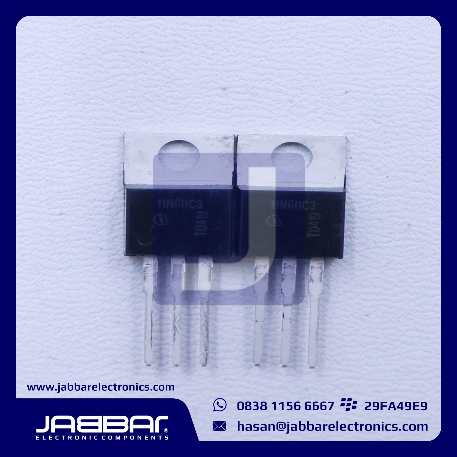 JUAL TRANSISTOR 2N3055, 11N60C3, TDA8357J, TD7590, P60NF06, FQA11N90C ...