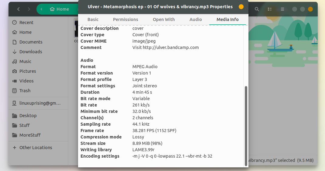 Display Extensive Media Information In Nautilus, Nemo Or Caja Using MediaInfo Tab Extension ...