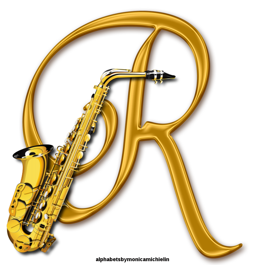 Monica Michielin Alphabets: GOLDEN SAXOPHONE ALPHABET PNG, ALFABETO ...