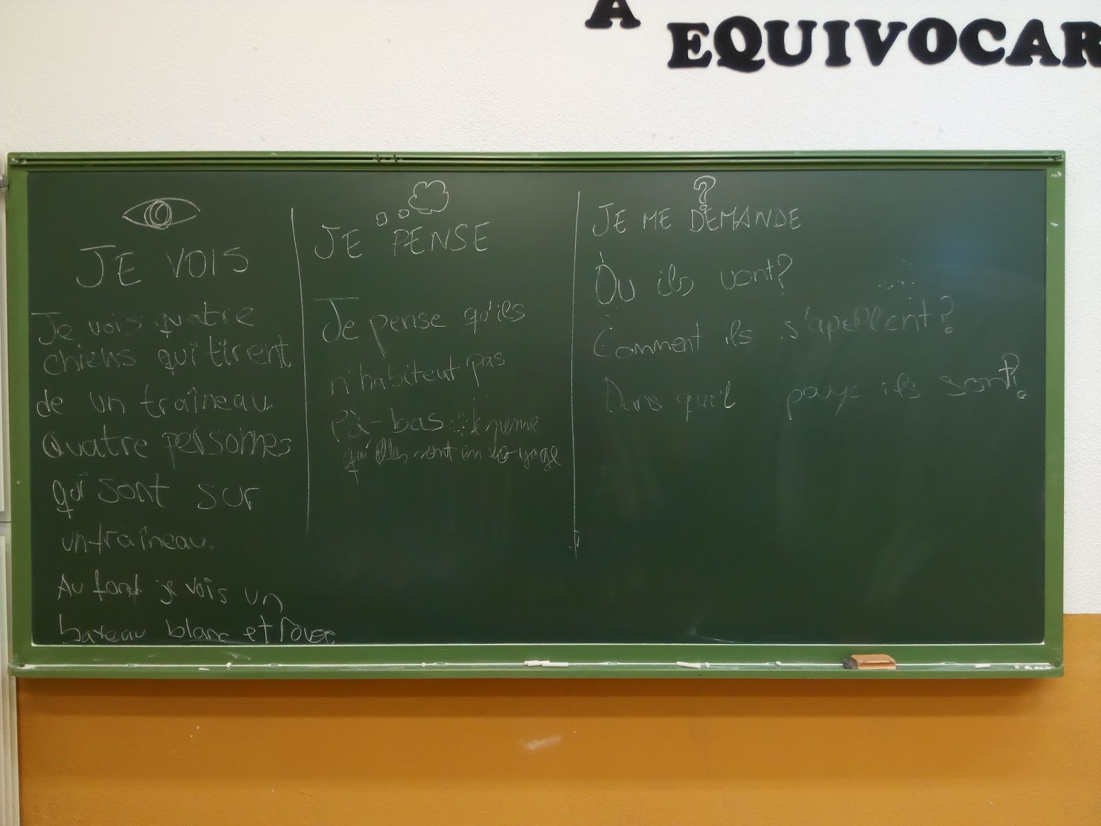 Innovando en el CEO: JE VOIS-JE PENSE-JE ME DEMANDE