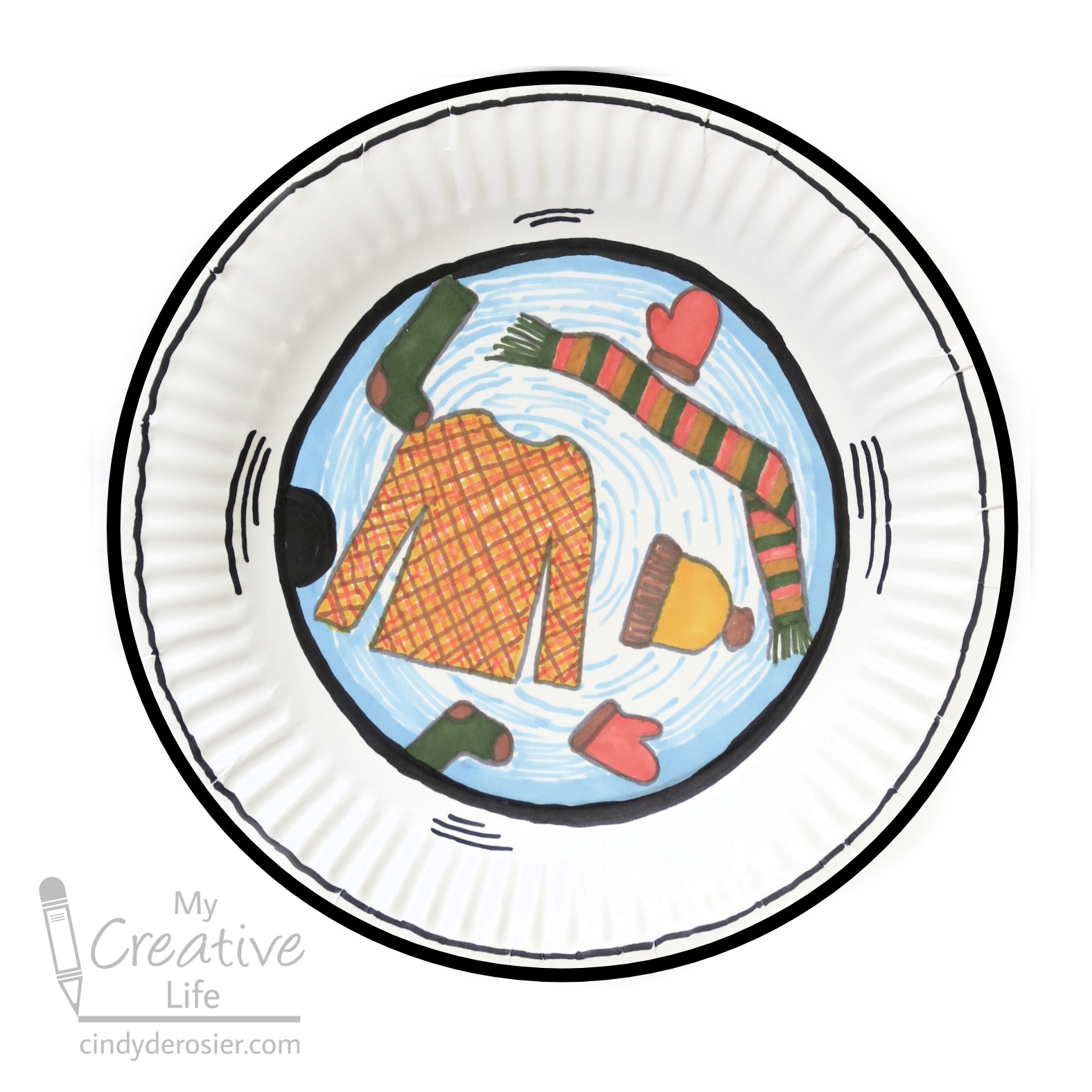 Cindy deRosier: My Creative Life: Paper Plate Washing Machine Craft