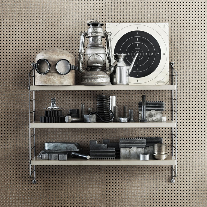 White PUNCH: String® Pocket shelves