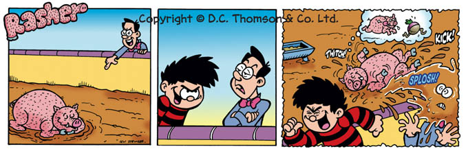 Lew Stringer Comics: Pig with a title