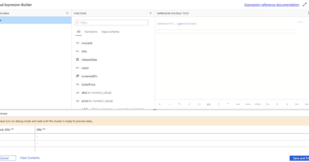 Dataflow enclycopedia: All about dataflow expressions - Primer