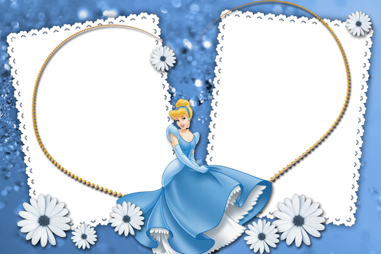 Disney Princess All Together and Alone. Free Printable Photo Frames ...