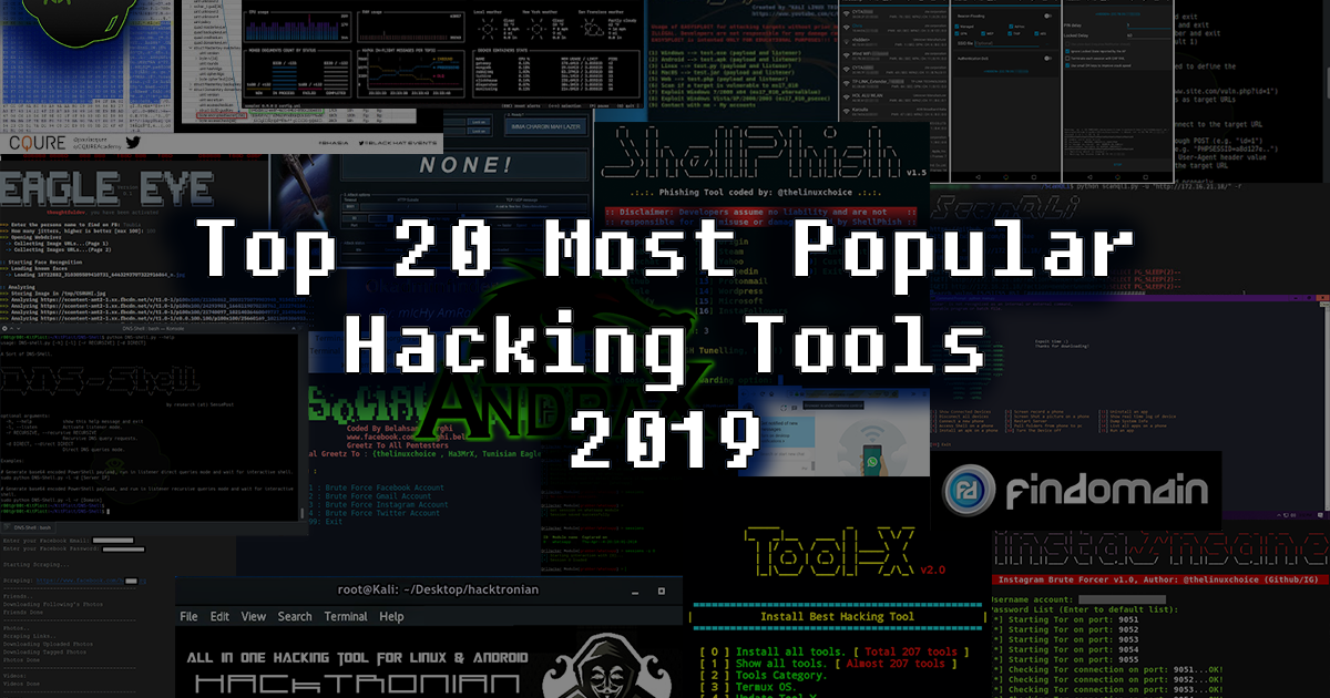 Las 20 herramientas de hacking más populares del 2019 ~ Blackploit ...