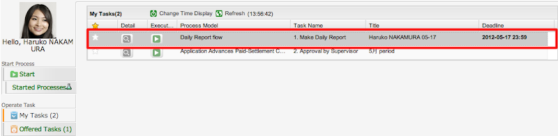Workflow Sample: Learn BPMN by 'Daily Report'