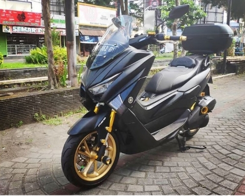 Modifikasi Nmax Hitam, Putih dan Abu Abu Terbaru 2020 - Dudungmaman07