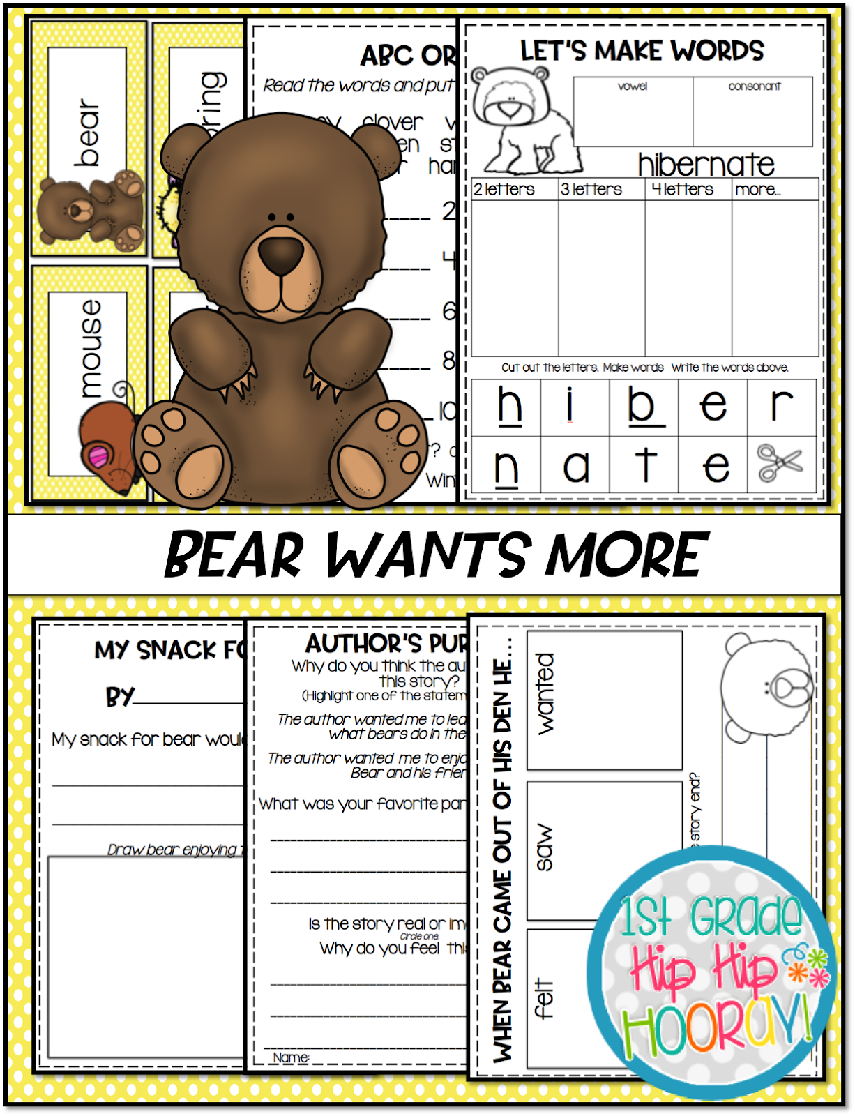 1st Grade Hip Hip Hooray!: Bear Wants More