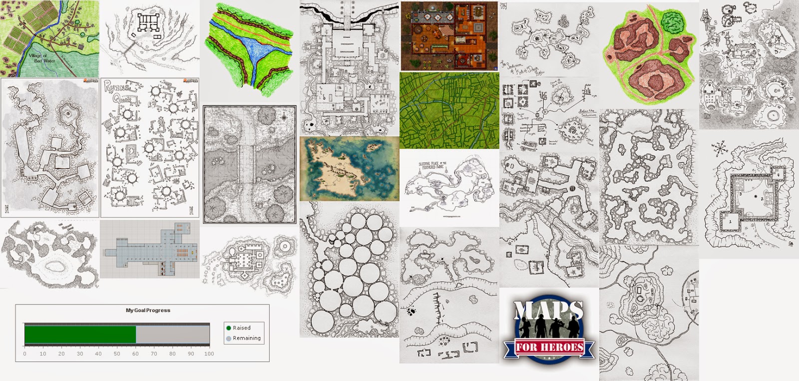 Frugal GM Review: Maps For Heroes Fundraiser Campaign - Frugal GM