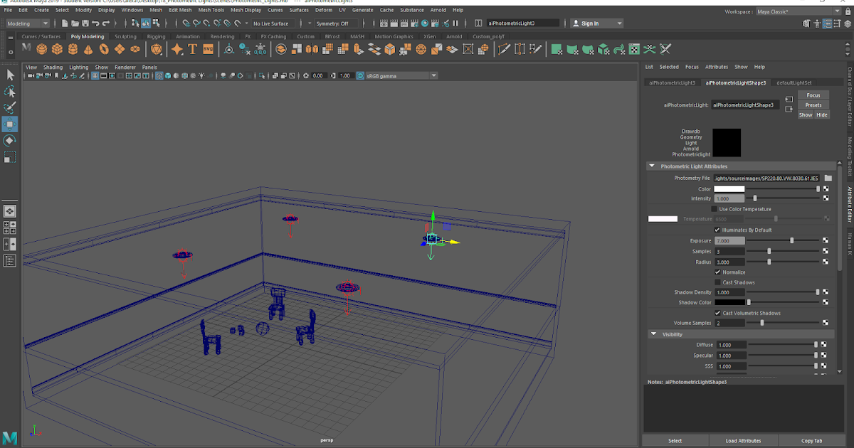 Alex Martin: Maya - Lighting and Rendering - Photometric Lights