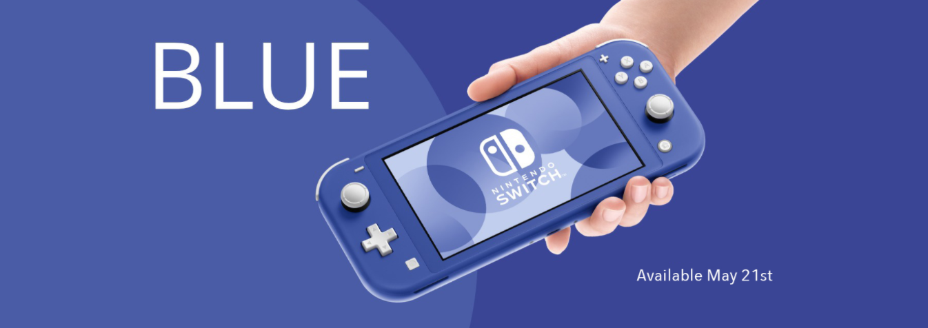 Blue Nintendo Switch Lite Announced, Releasing May 21st