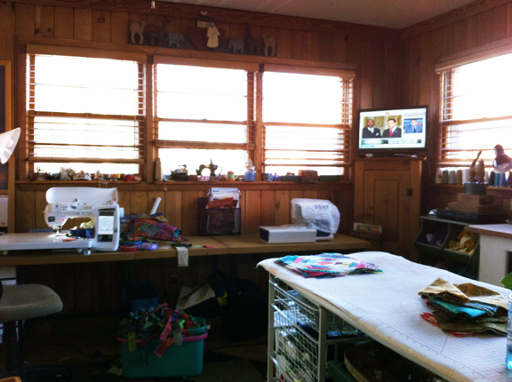 jeanannquilts: Repurposing rooms - creating a sewing studio