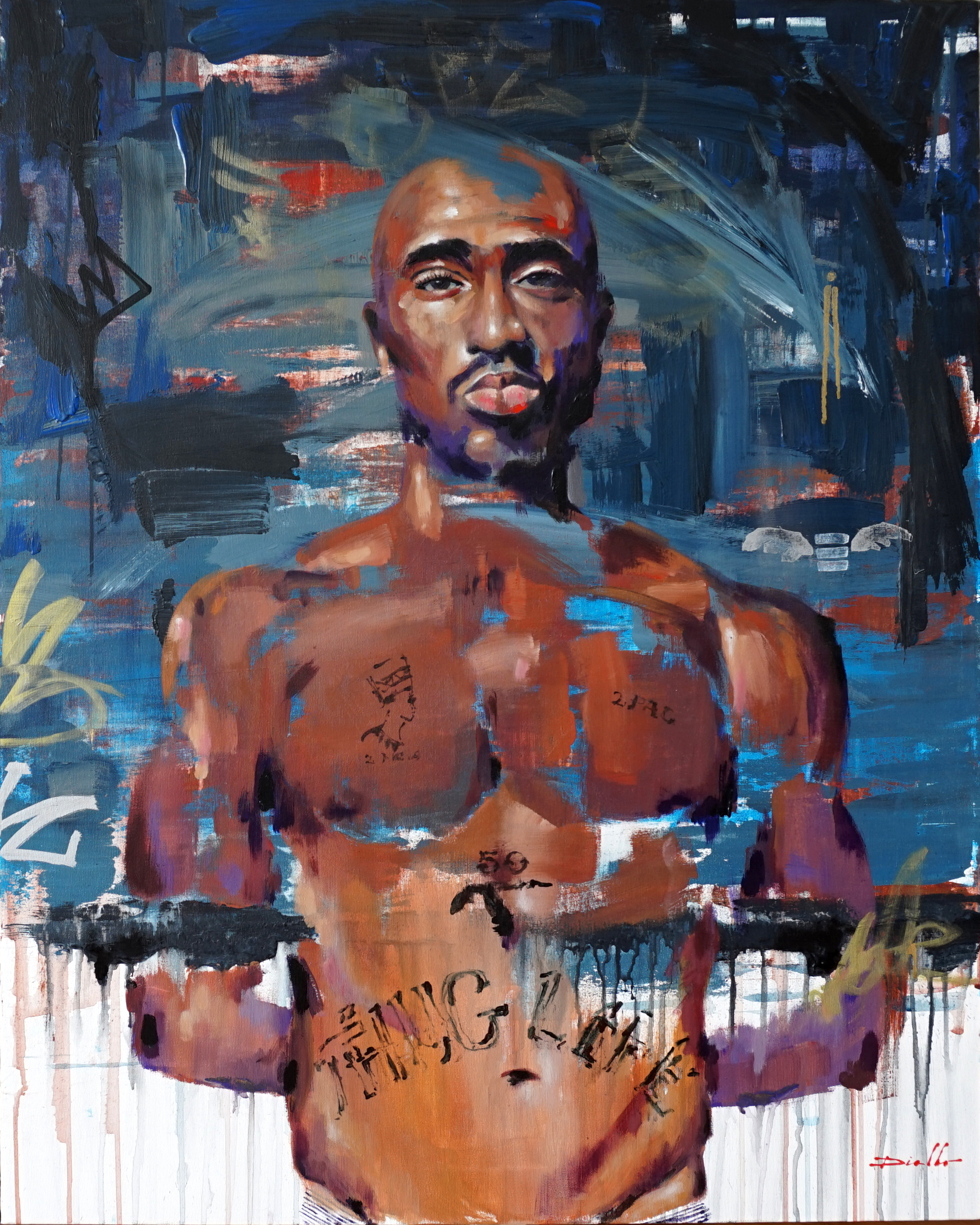 Tupac Amaru Shakur 100x80 cm