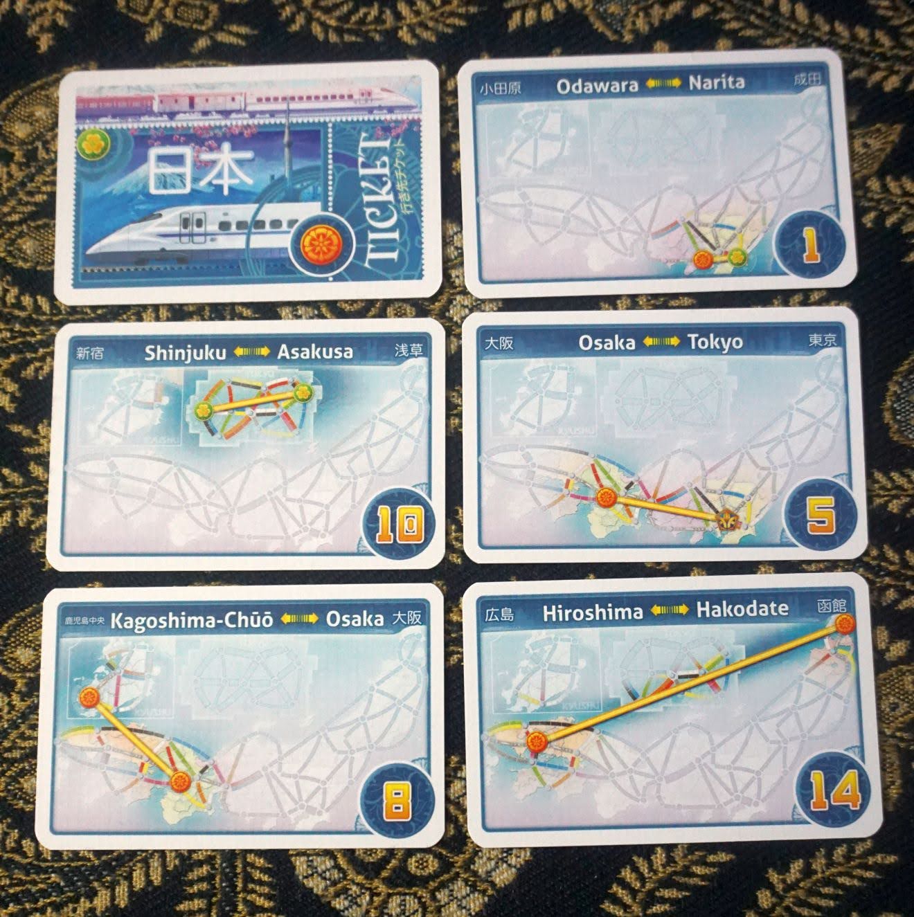 Hiew's Boardgame Blog: Ticket To Ride: Japan