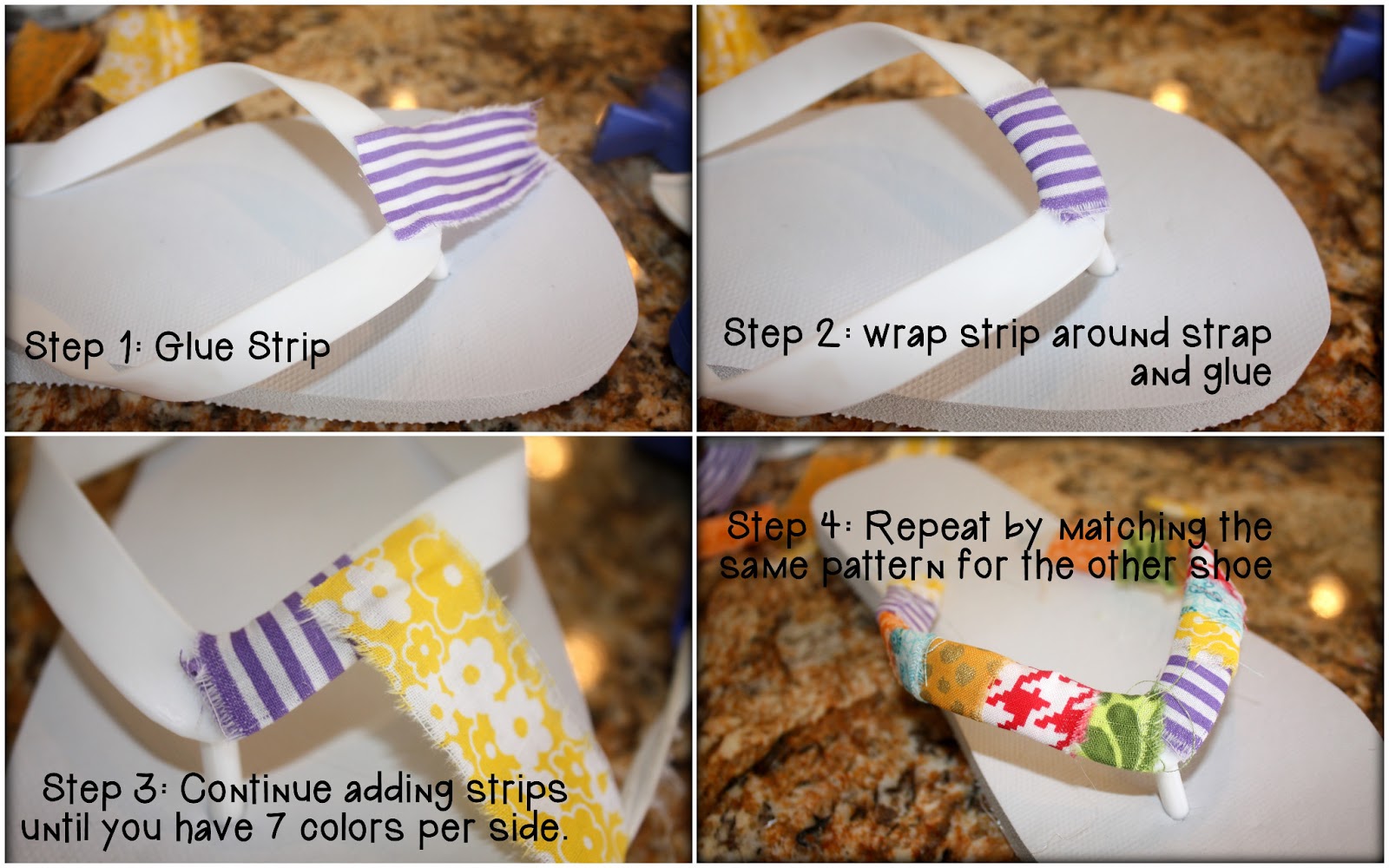 Embellish the Details: Fabric Covered Flip Flop Tutorial