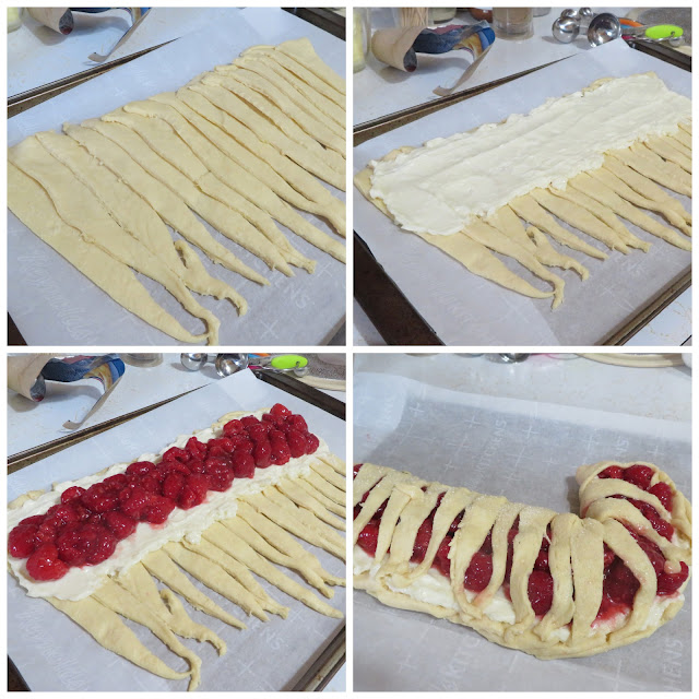 Raspberry Candy Cane Danish | The English Kitchen