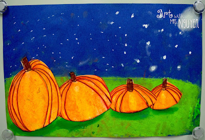Chalk Pastel Pumpkins (2nd) | Art with Mrs. Nguyen