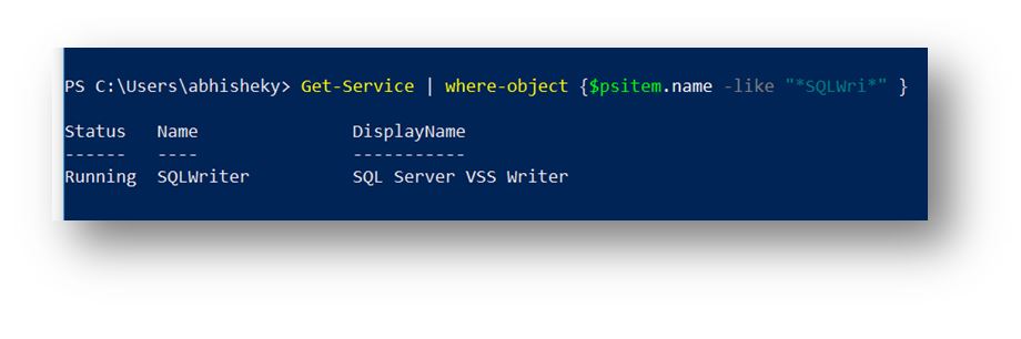 Its all about Database: SQL Server VSS Writer Service