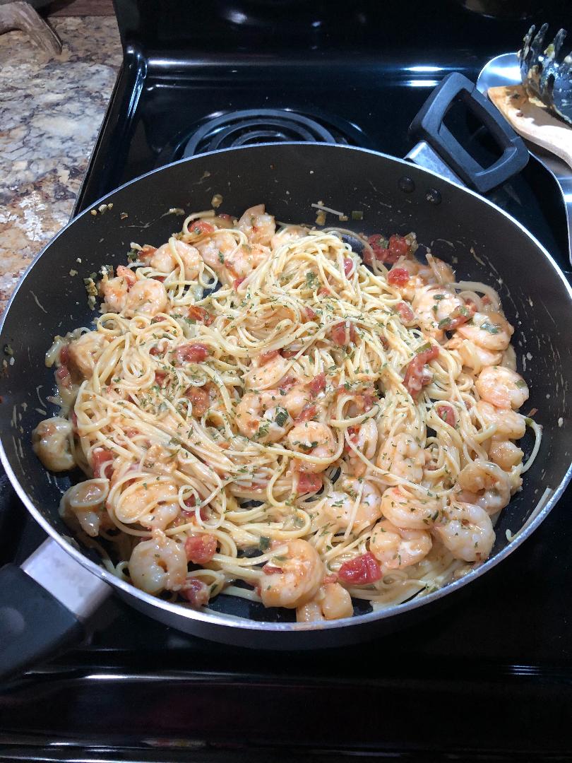 Louisiana Anthology Cookbook: Shrimp Alfredo