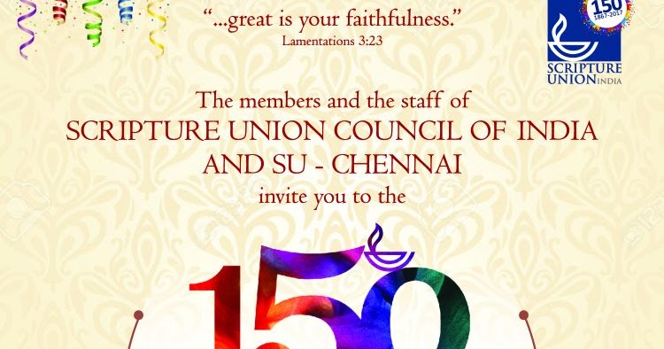 Scripture Union Welcomes You All... | Scripture Union TN(N) - Chennai South