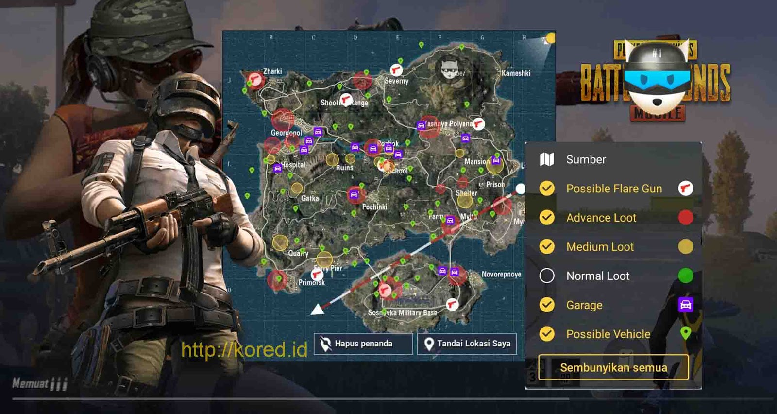 Cara Mengetahui Lokasi Looting Terbaik di Semua Map Pubg Mobile Dengan ...