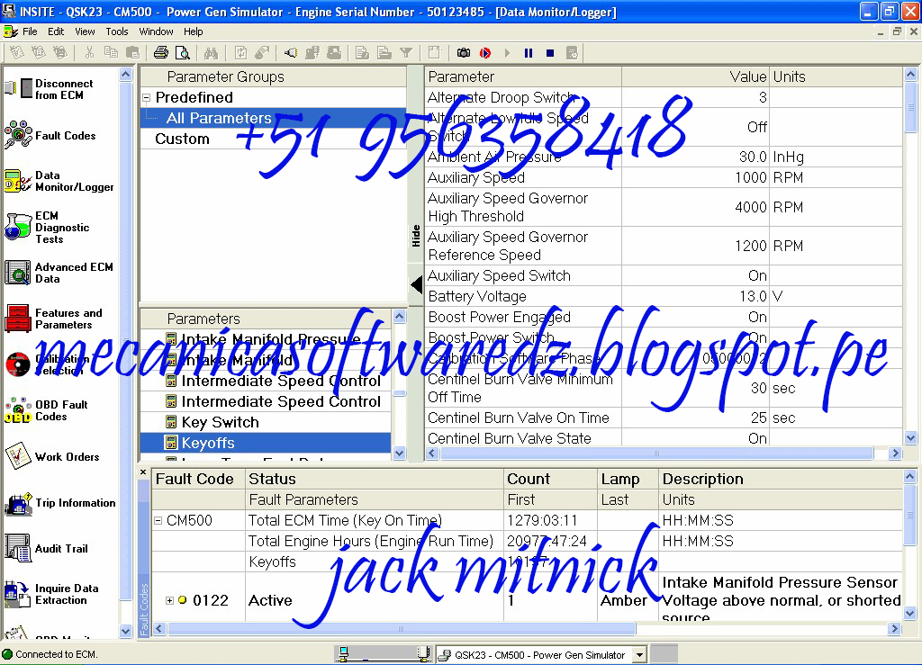BIENVENIDOS MECANICASOFTWAREDZ: Software de diagnostico Cummins INSITE 8.7