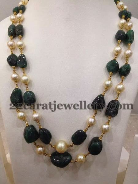 Emerald Drops Multi Strings Sets - Jewellery Designs