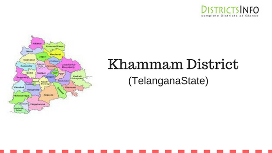 Khammam District with Mandals in Telangana State