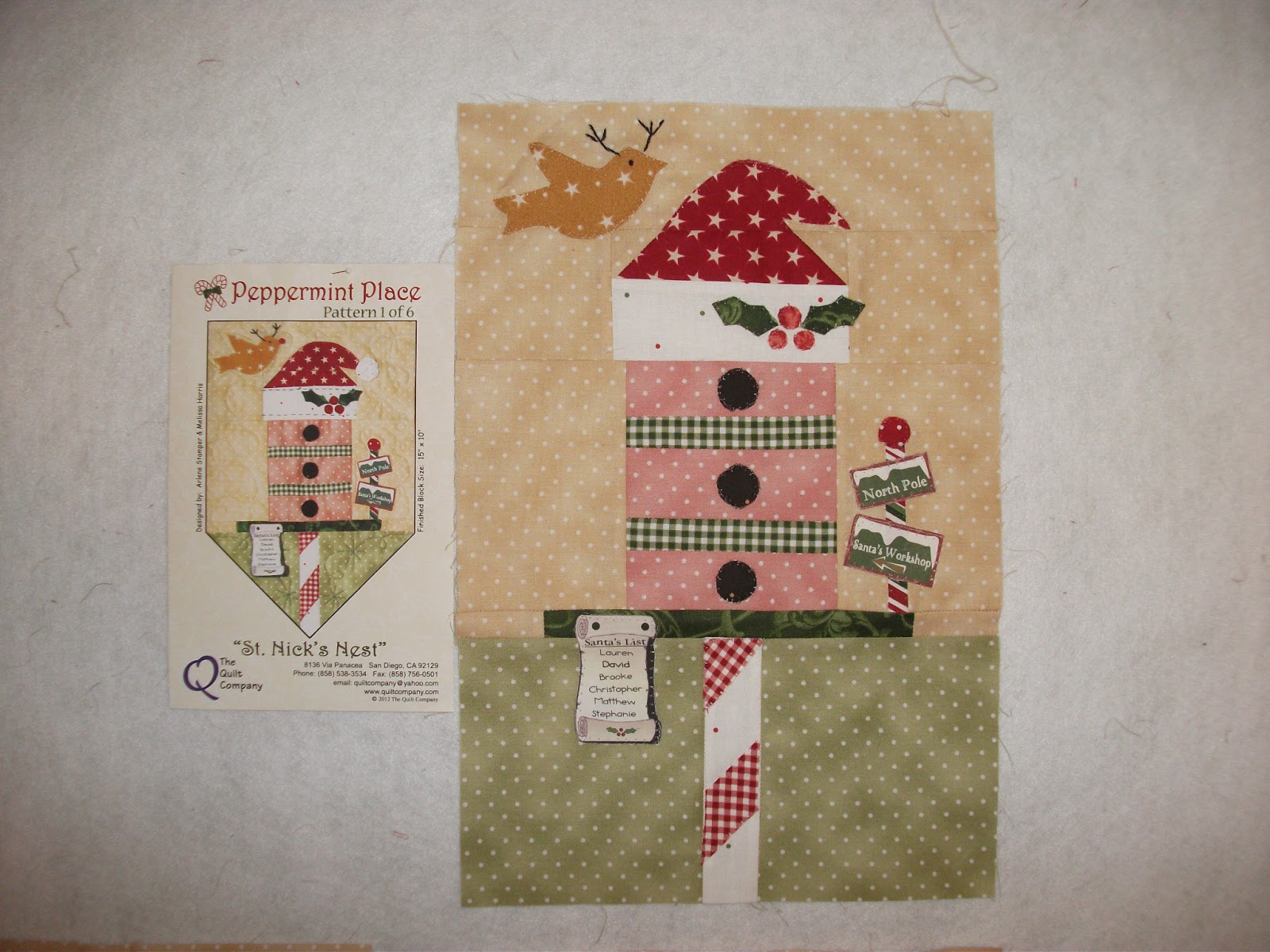Cozy Little Quilts: Peppermint Place Quilt project Christmas in July