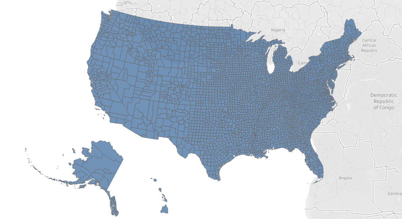 Alternative Map Projections in Tableau - The Flerlage Twins: Analytics ...