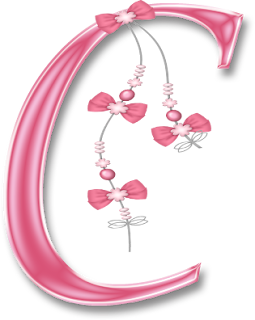 Abecedario Rosa con Lazos. Pink Alphabets with Bows. - Oh my Alfabetos!