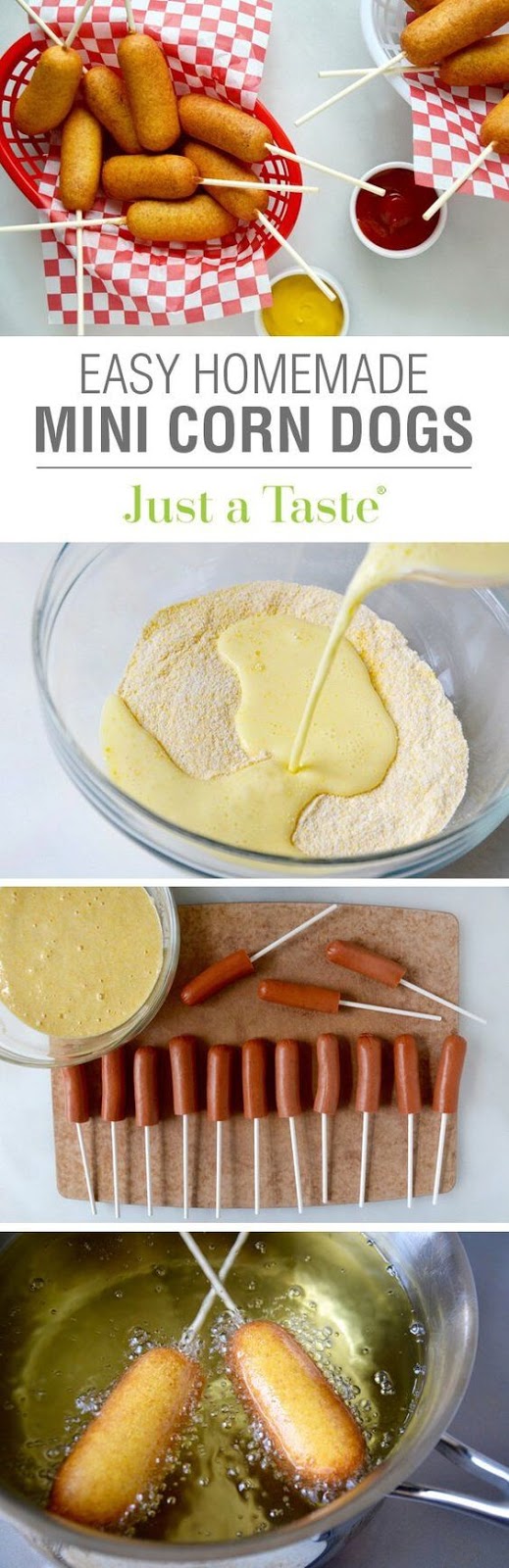 Easy Homemade Mini Corn Dogs - All About Delicious Recipes