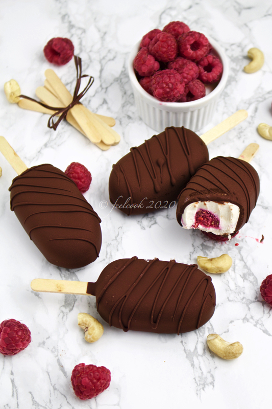FeelCook cucina per passione: Mini Magnum vegan cocco e lamponi