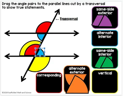 Scaffolded Math and Science: Parallel Lines Cut by a Transversal Poster ...