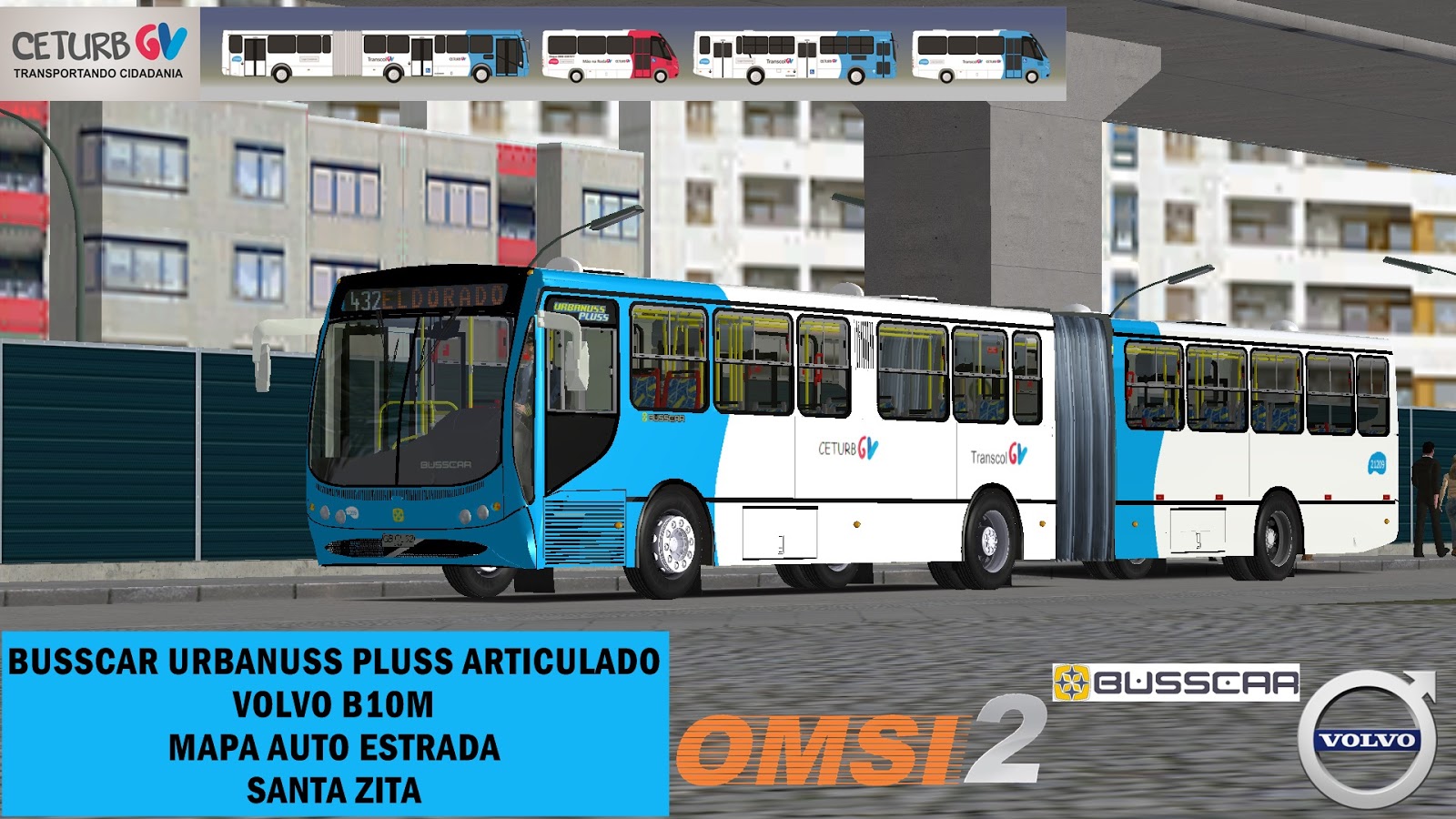 Omsi 2 Busscar Urbanuss Pluss Articulado Volvo B10M ~ Dani Plays