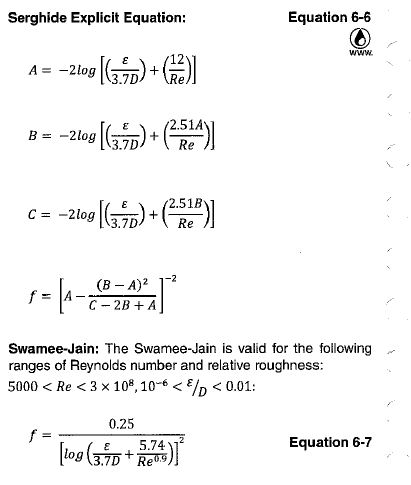 Basic Equation Used in Pipe Flow Calculations - PDF