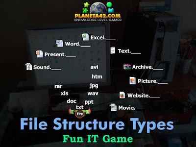 Electronic Game School: File Types Game