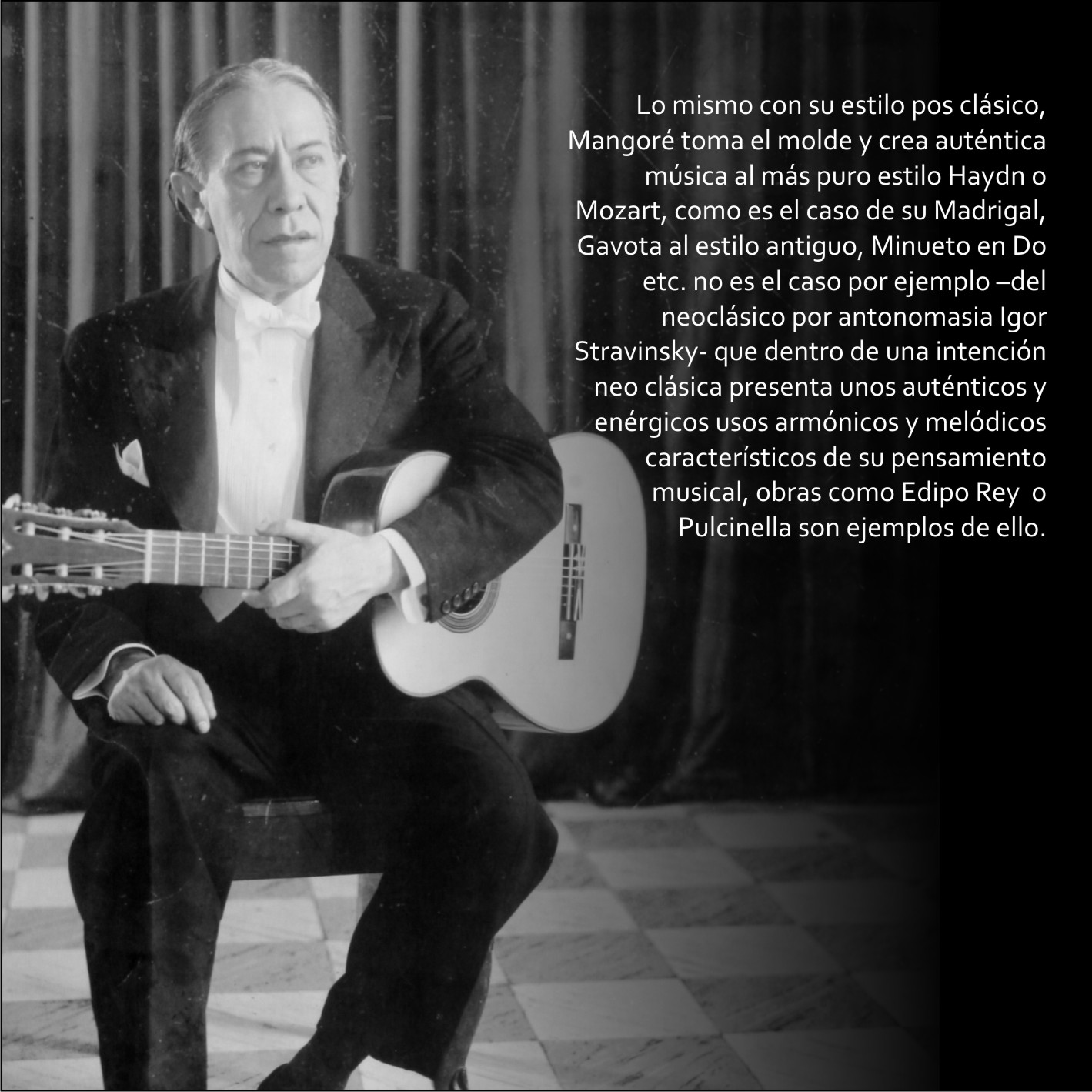 AGUSTÍN PÍO BARRIOS-MANGORÉ: MANGORÉ INTERPRETA A MANGORÉ