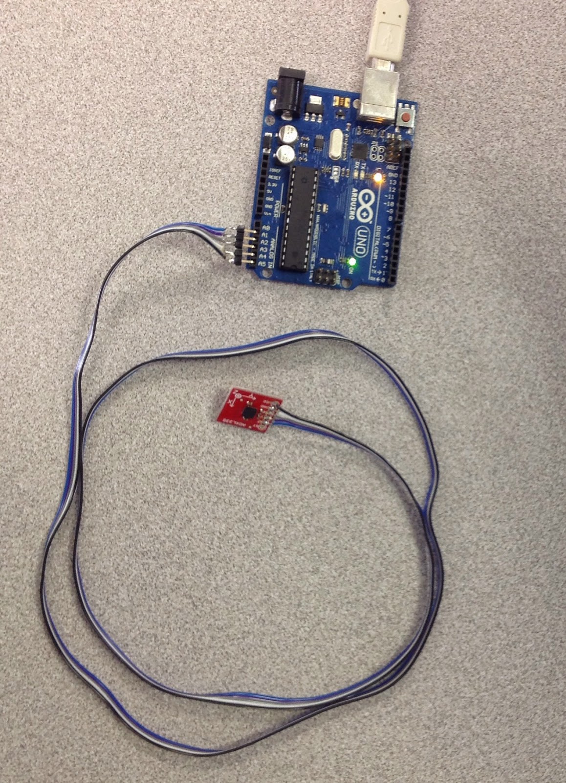 Sensors Tutorials with Arduino: Arduino - Accelerometer ADXL335 Sensors Tutorials with Arduino: Arduino - Accelerometer ADXL335