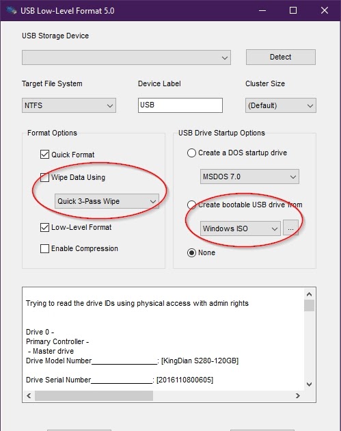 USB Low-Level Format 5.0 - Formatear USB a bajo nivel y crear USB de ...