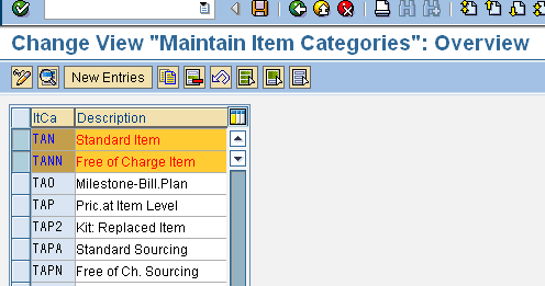 Item Categories in SAP SD
